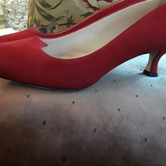 Pancaldi | Shoes | Pancaldi Diane B Sweetheart Red Suede Heels | Poshmark